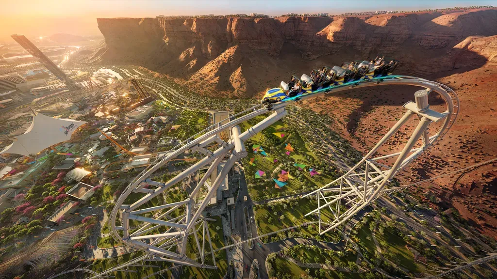 Six Flags Qiddiya : Falcon's Flight, le coaster de tous les records